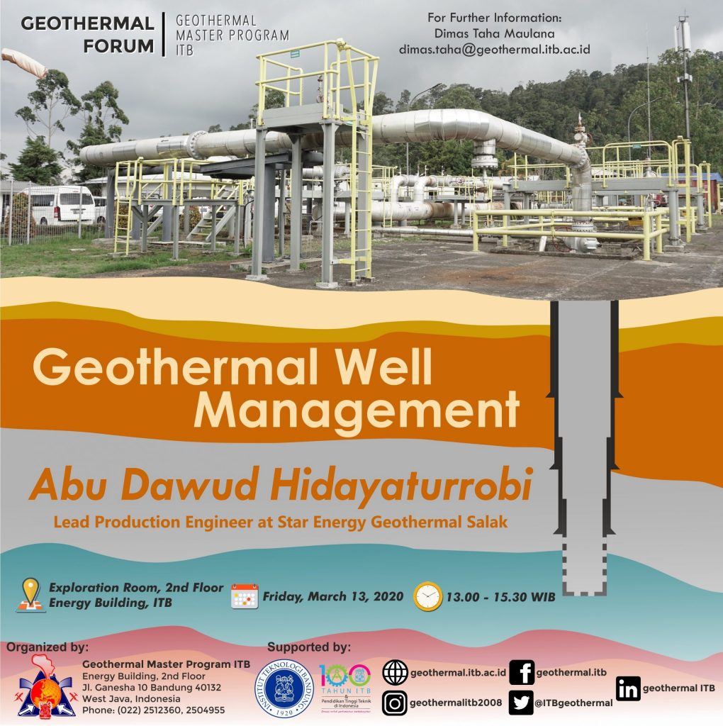 Geothermal Forum: Geothermal Well Management – Geothermal Master Program ITB