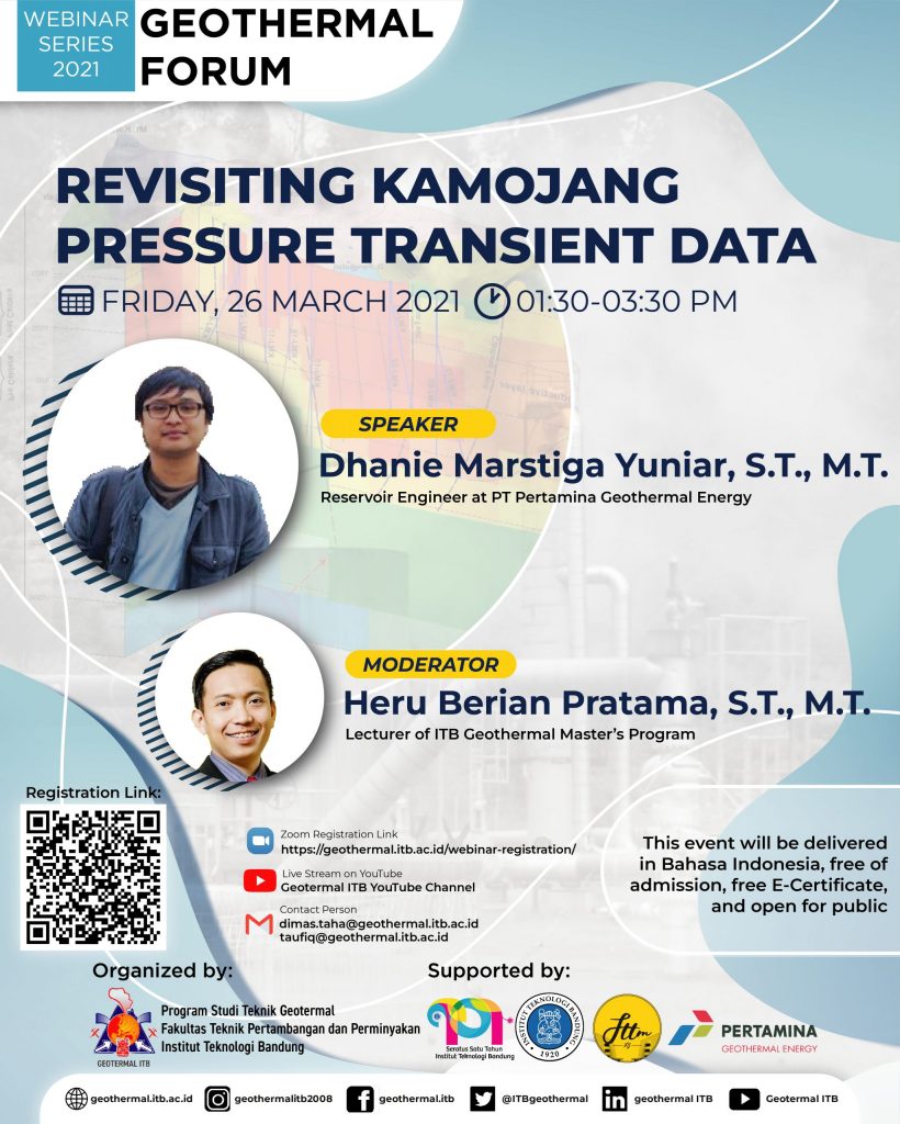Geothermal Forum: Revisiting Kamojang Pressure Transient Data – Geothermal Master Program ITB